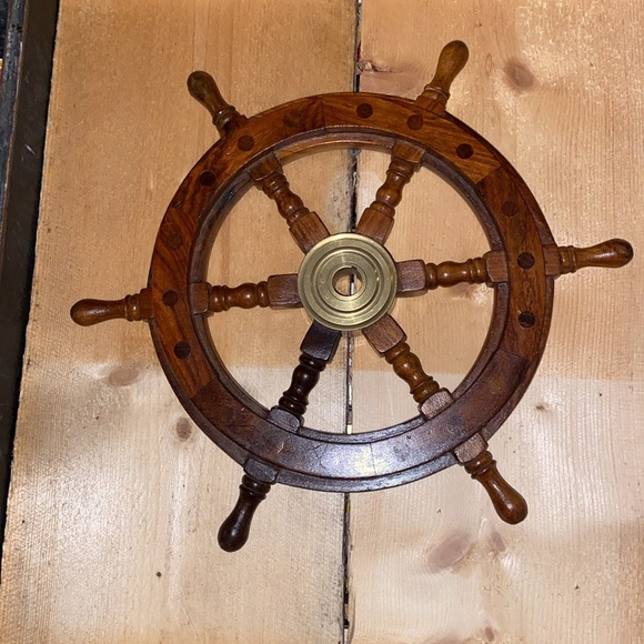 Vintage | Wall Decor | Miniature Wooden Captains Wheel 2 Inches | Poshmark
